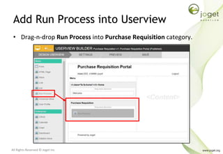 Joget Workflow v6 Training Slides - 8 - Designing your First Userview | PPT