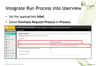 Joget Workflow v6 Training Slides - 8 - Designing your First Userview | PPT
