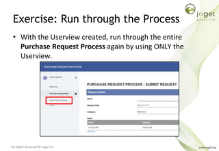 Joget Workflow v6 Training Slides - 8 - Designing your First Userview | PPT