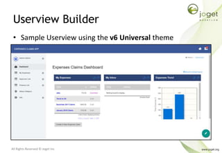 Joget Workflow v6 Training Slides - 8 - Designing your First Userview | PPT
