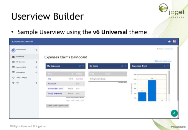 Joget Workflow v6 Training Slides - 8 - Designing your First Userview | PPT