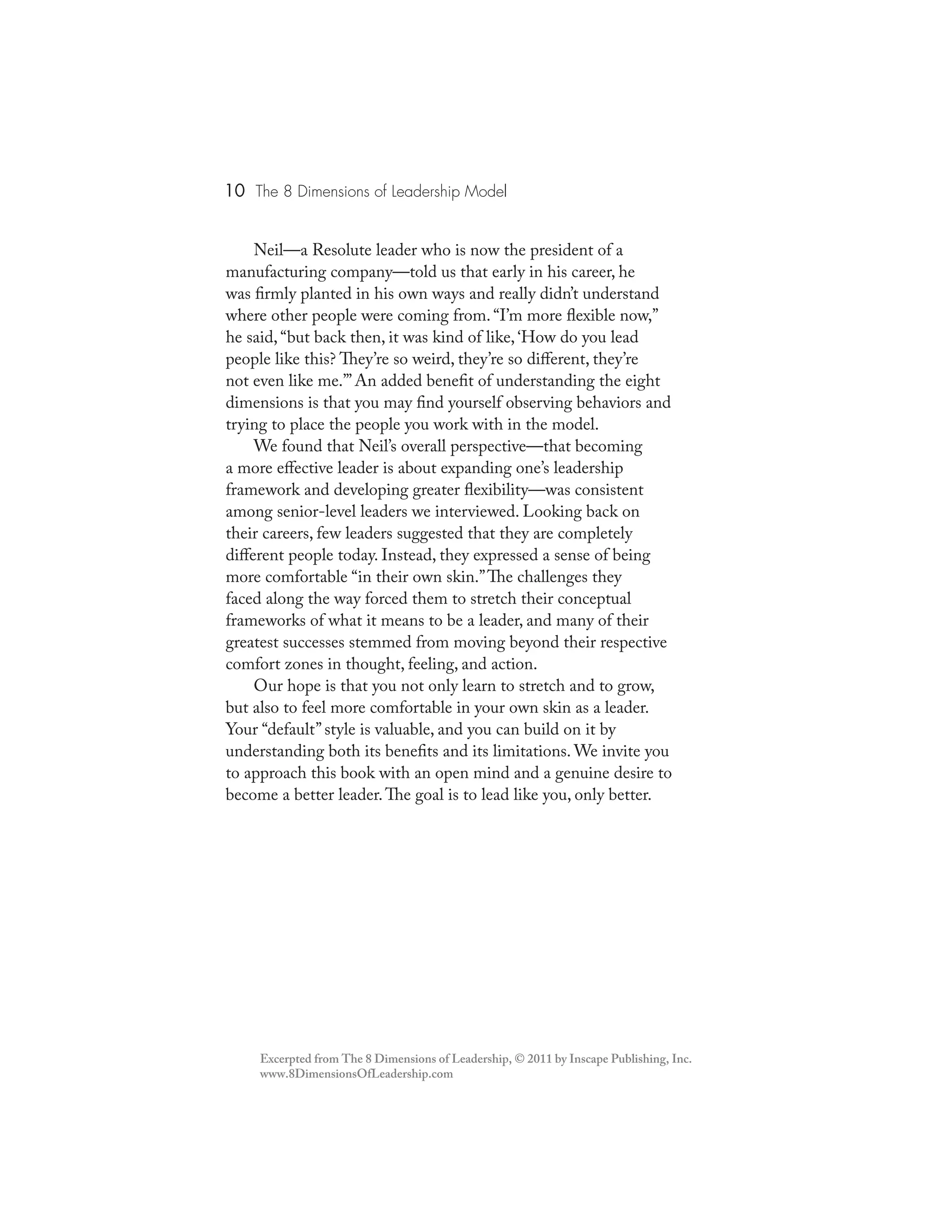 8 Dimensions of Leadership - Part1 Excerpt | PDF