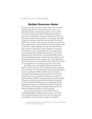 8 Dimensions of Leadership - Part1 Excerpt | PDF