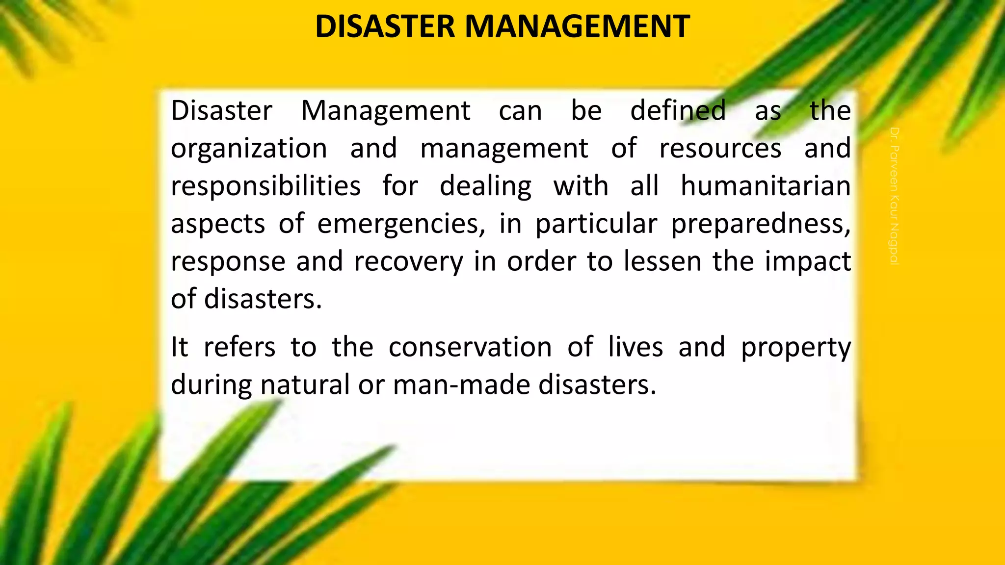 8 Disaster Management | PDF