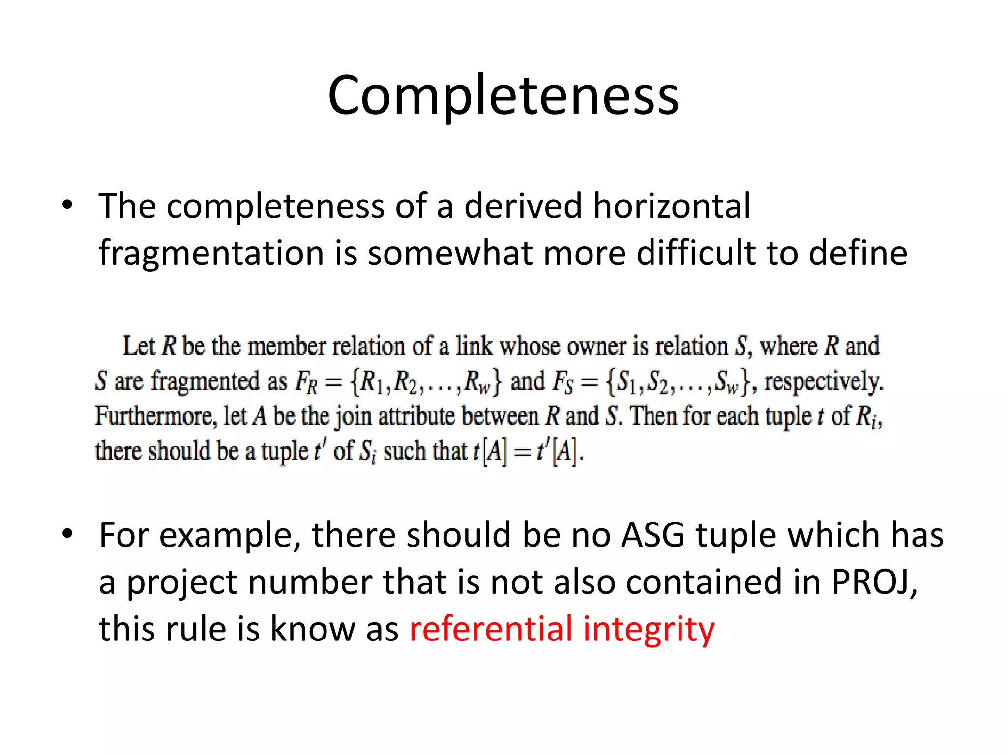 8 drived horizontal fragmentation | PPTX