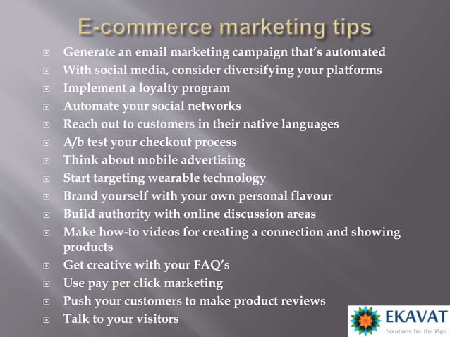 E-commerce- overview & Trends | PPT