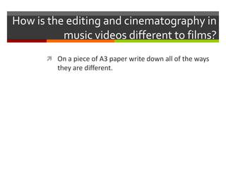 8. editing and cinematography for mv | PPT