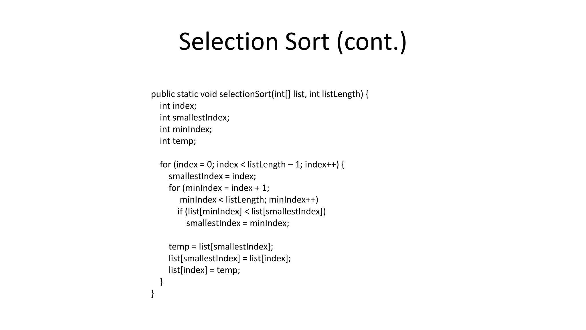 8 elementary sorts-selection | PPTX