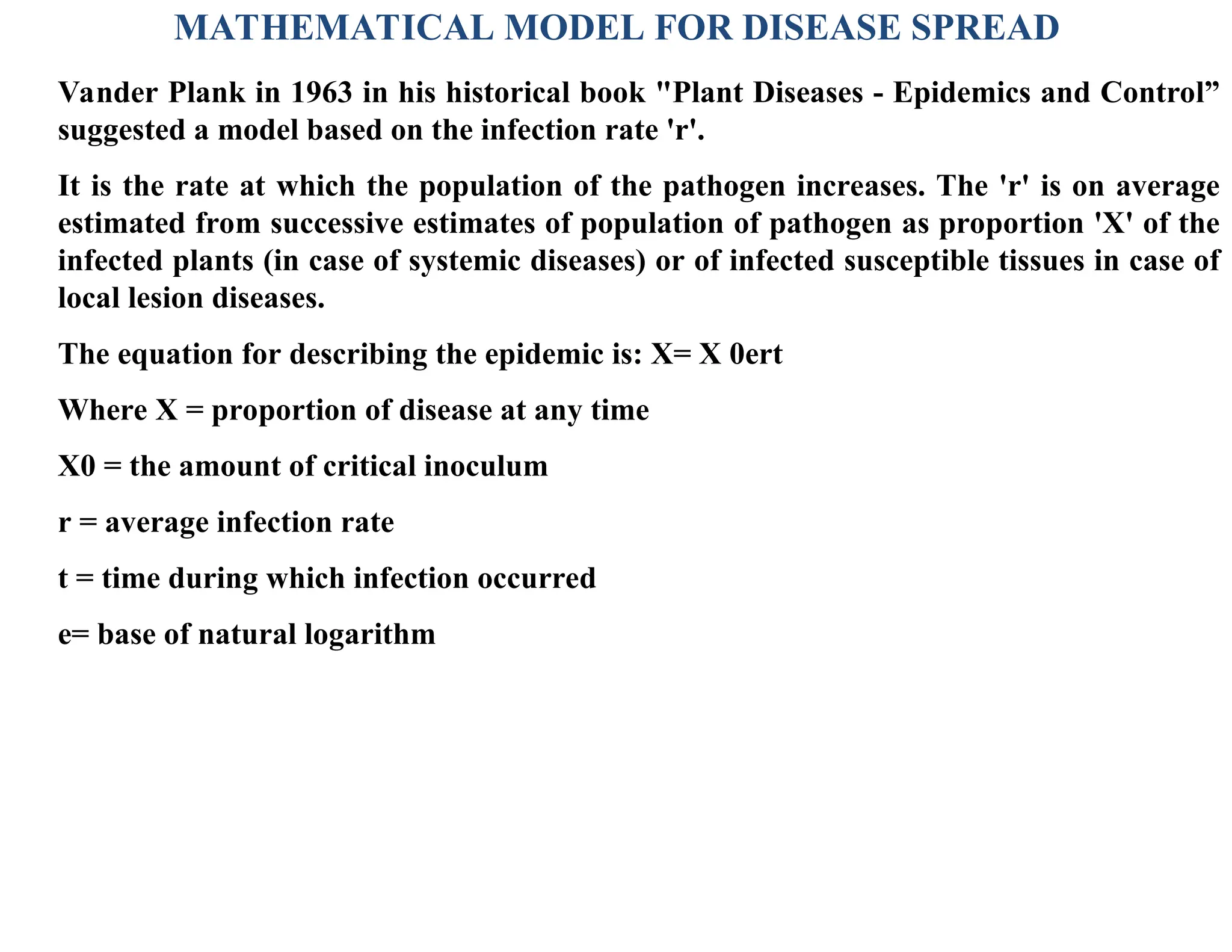 EPIDEMICS AND EPIDEMIOLOGY in plant pathology | PPT