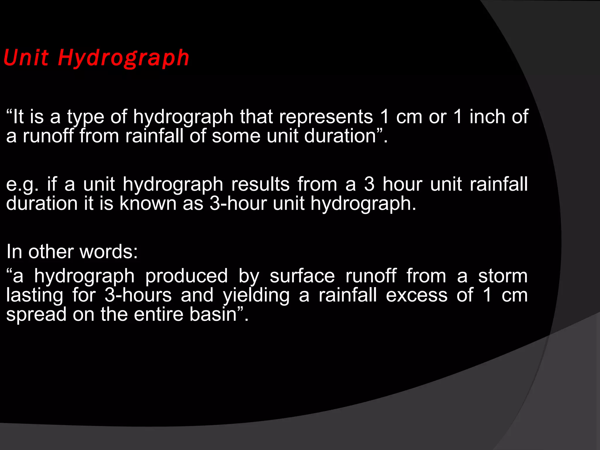 Hydrology (Estimation of peak flood discharge) | PPT