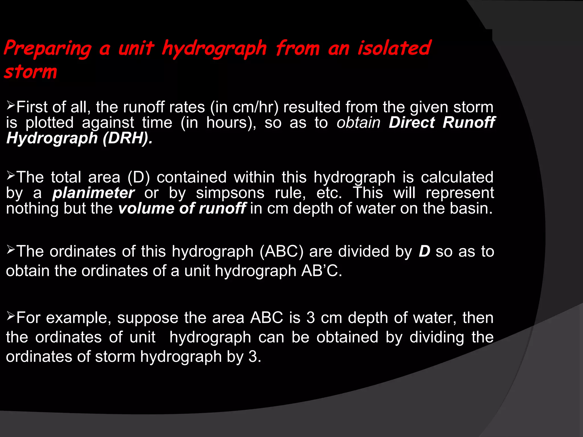 Hydrology (Estimation of peak flood discharge) | PPT