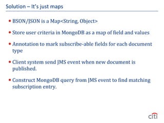 Event-Based Subscription with MongoDB | PPT