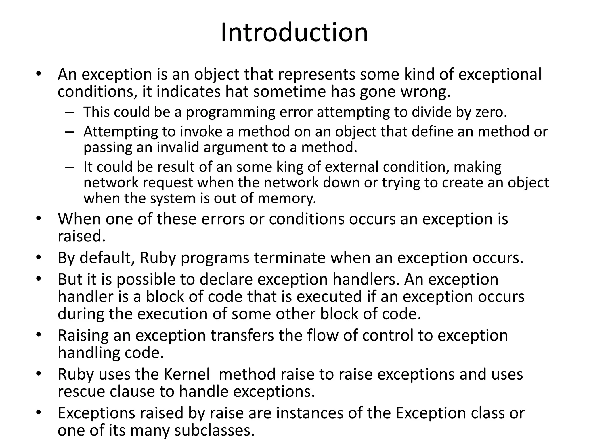 8 Exception Handling | PPT