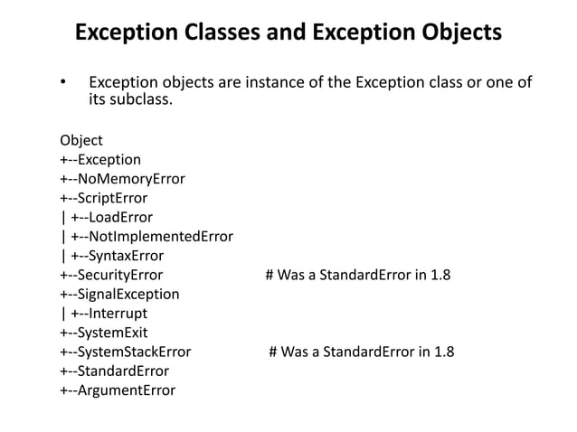 8 Exception Handling | PPT