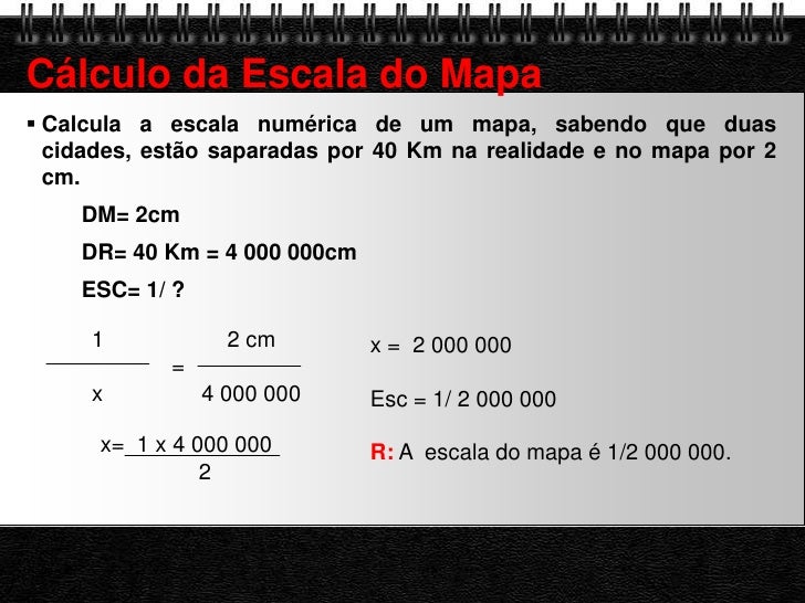 8 exercícios com escalas