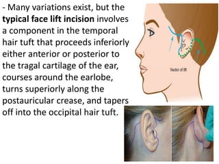 Lecture 3 facial cosmetic surgery | PPTX