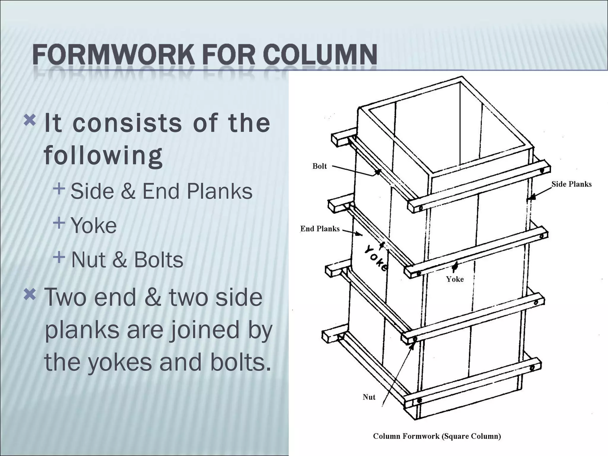 Building Construction 8. formworks and scaffoldings | PPT