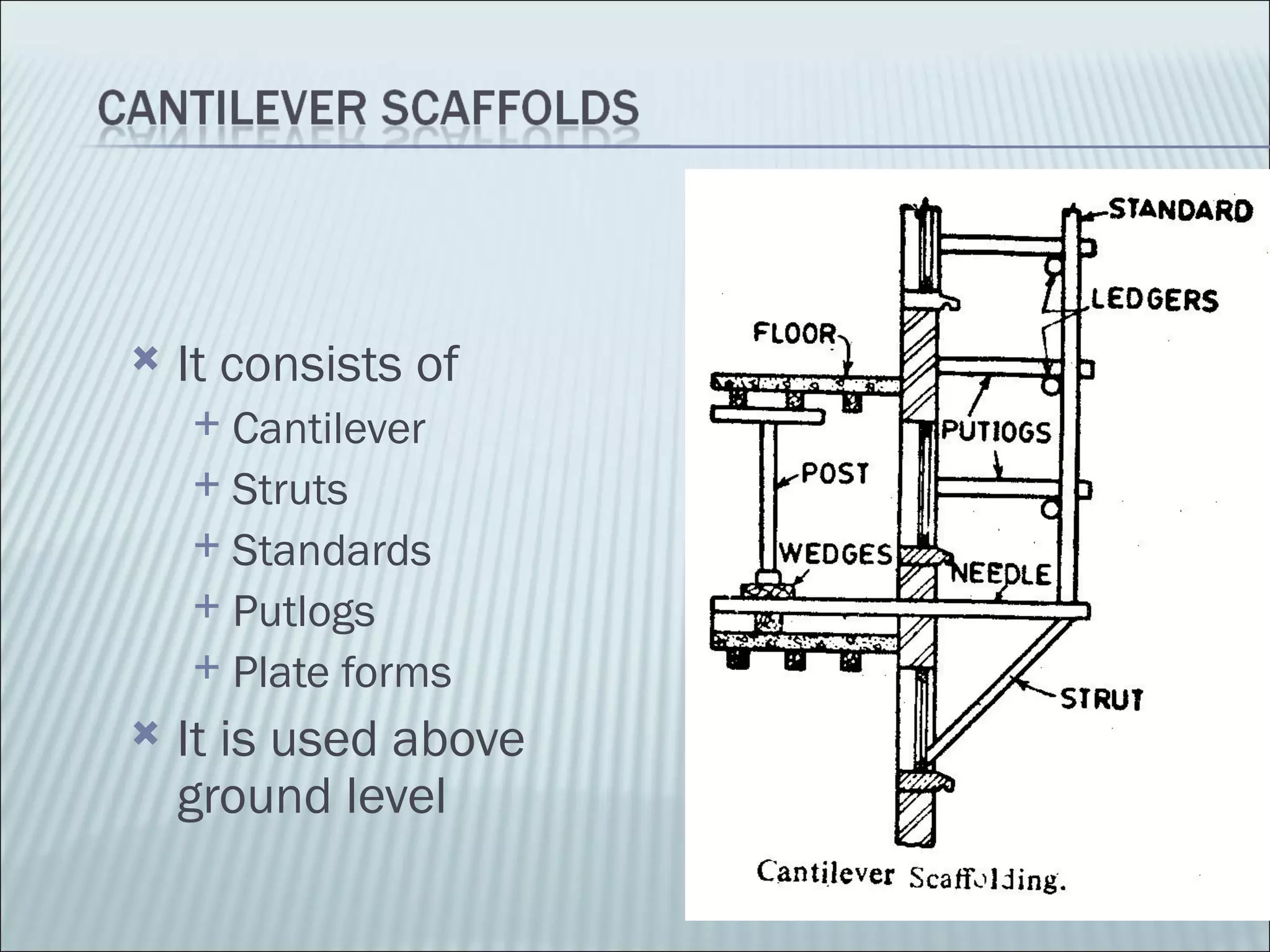 Building Construction 8. formworks and scaffoldings | PPT