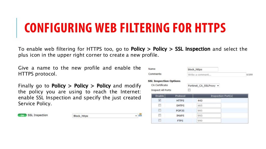FortiGate Firewall How-To: WEB Filtering
