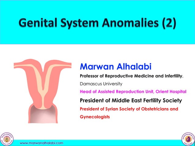 Genital system anomalies (2) | PDF | Infertility | Reproductive Health