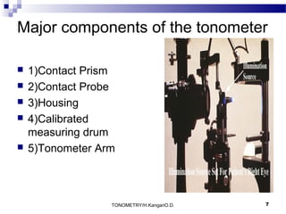 Goldman applanation tonometry | PPT