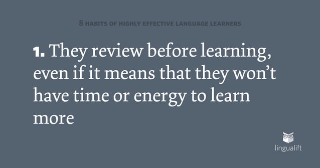 8 habits of highly effective language learners | PPT