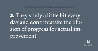 8 habits of highly effective language learners | PDF