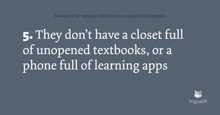 8 habits of highly effective language learners | PDF