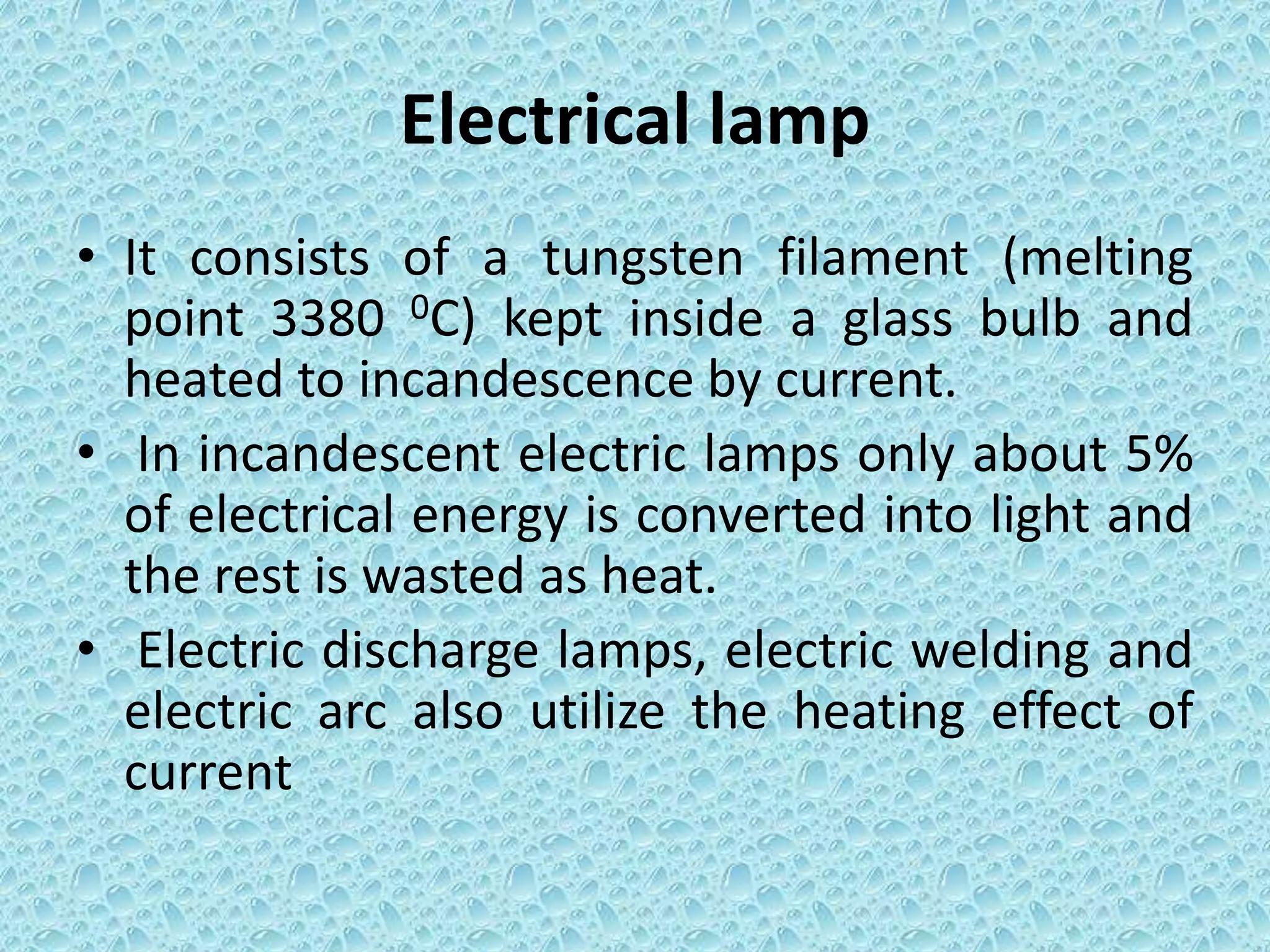 HEATING EFFECT OF CURRENT | PPTX