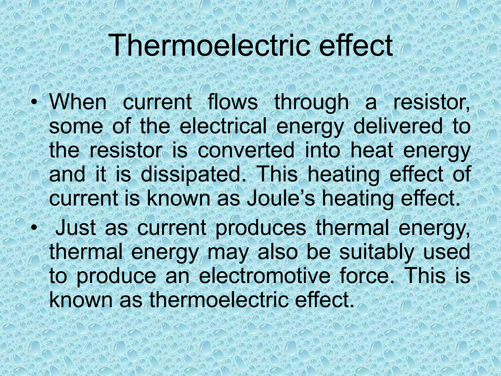 HEATING EFFECT OF CURRENT | PPTX