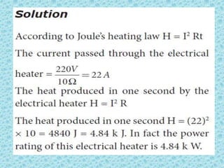 HEATING EFFECT OF CURRENT | PPTX