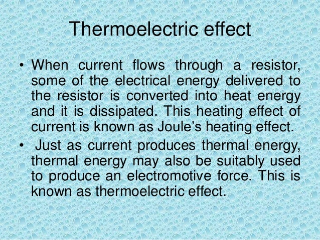 HEATING EFFECT OF CURRENT