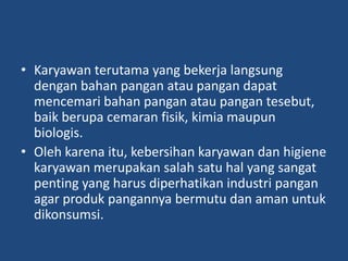 8. higiene karyawan | PDF