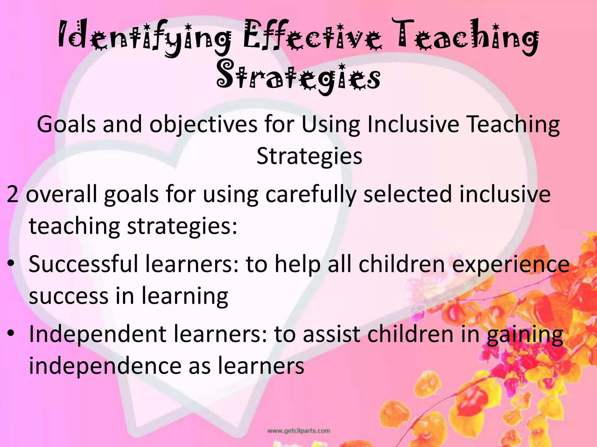 identifying effective teaching strategies | PPTX