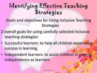 identifying effective teaching strategies | PPTX