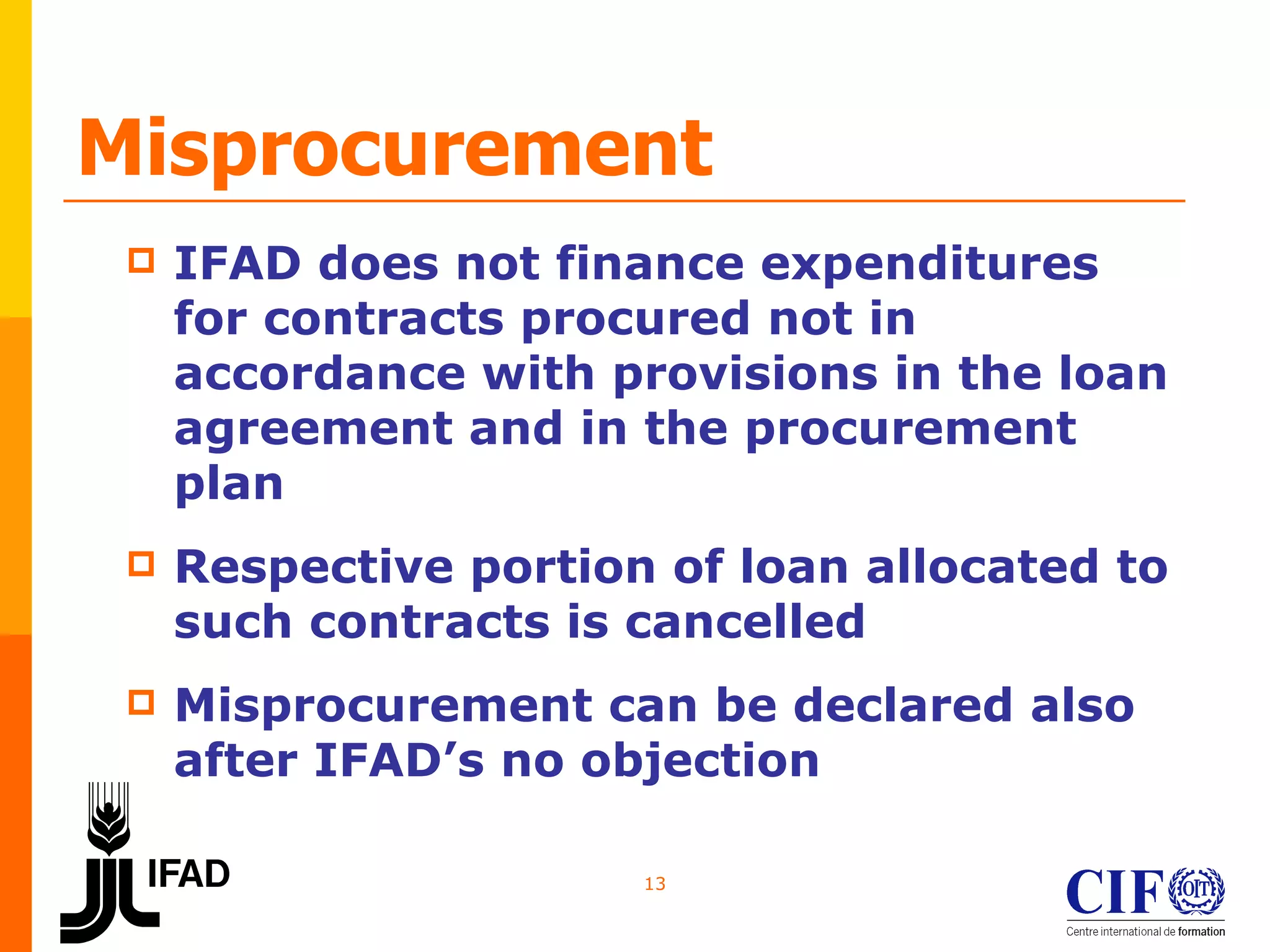 IFAD procurement guidelines | PPT