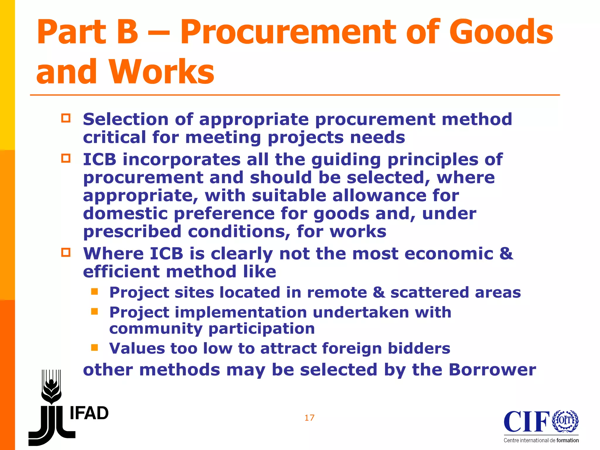 IFAD procurement guidelines | PPT