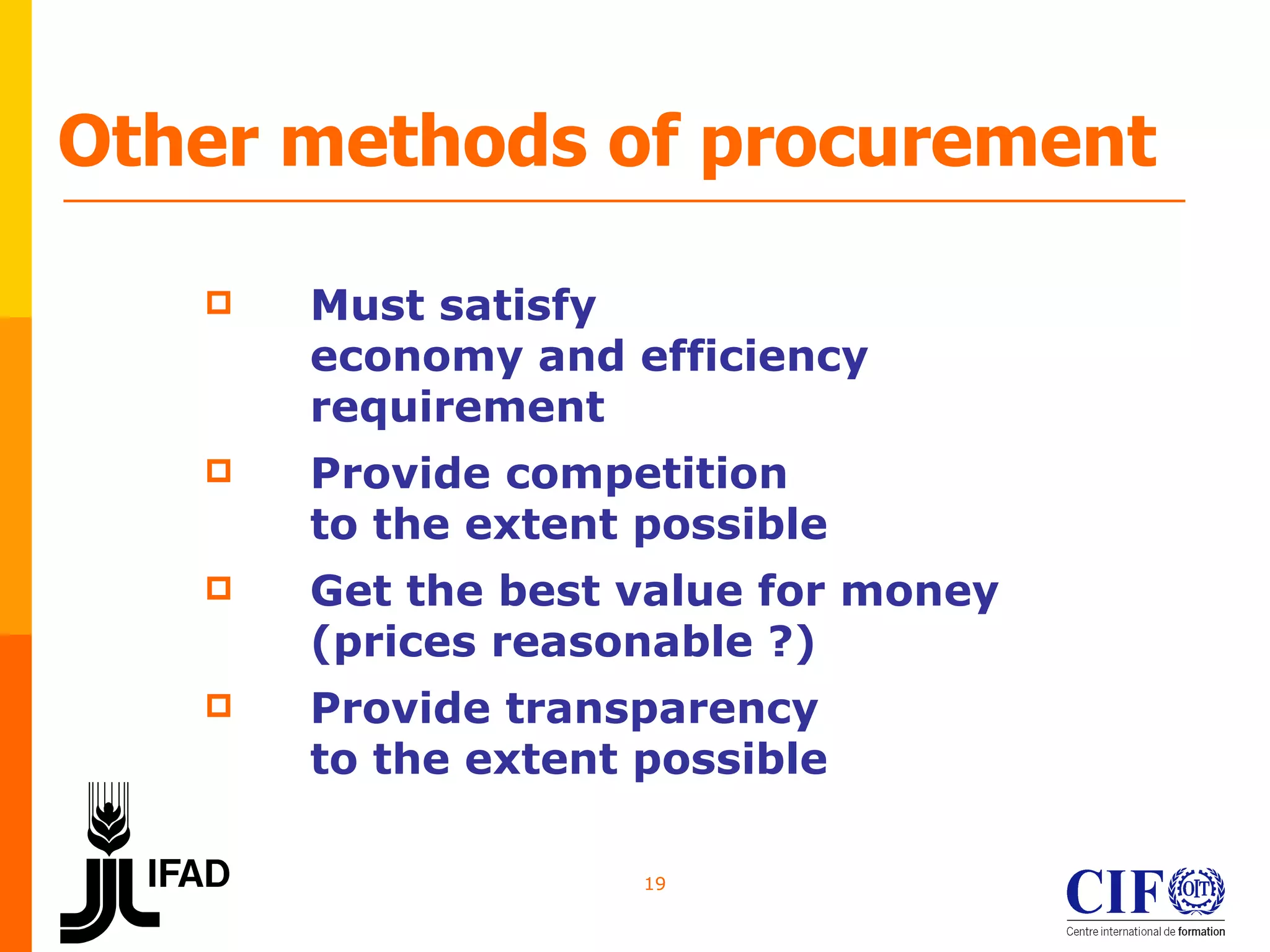 IFAD procurement guidelines | PPT