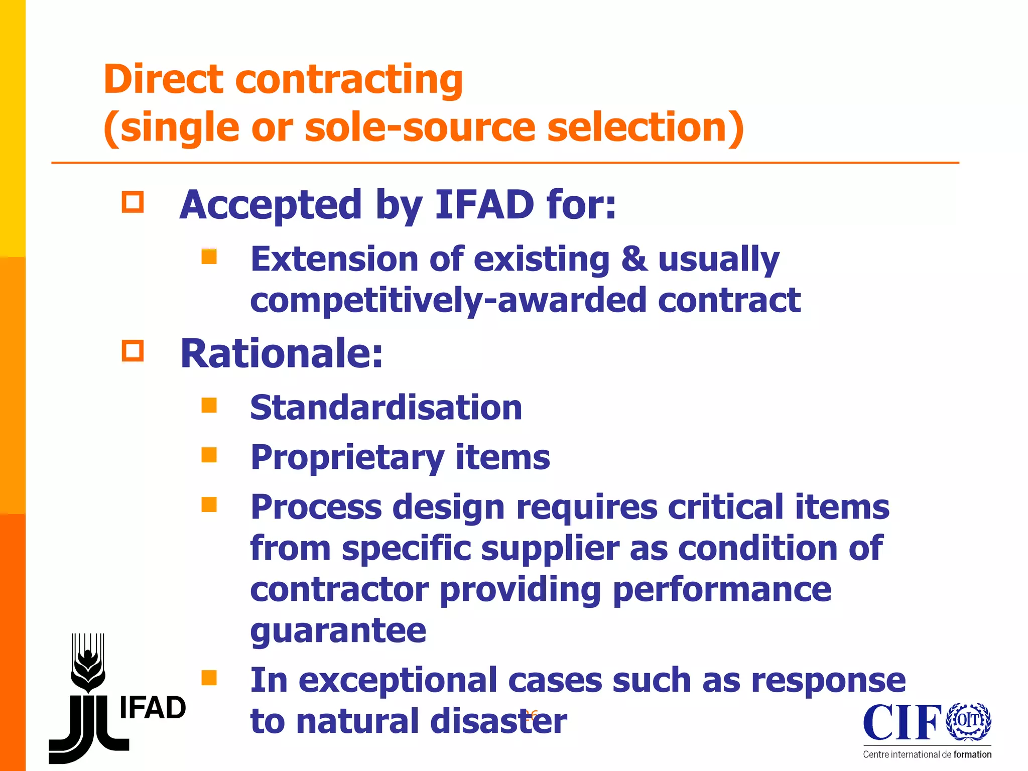 IFAD procurement guidelines | PPT