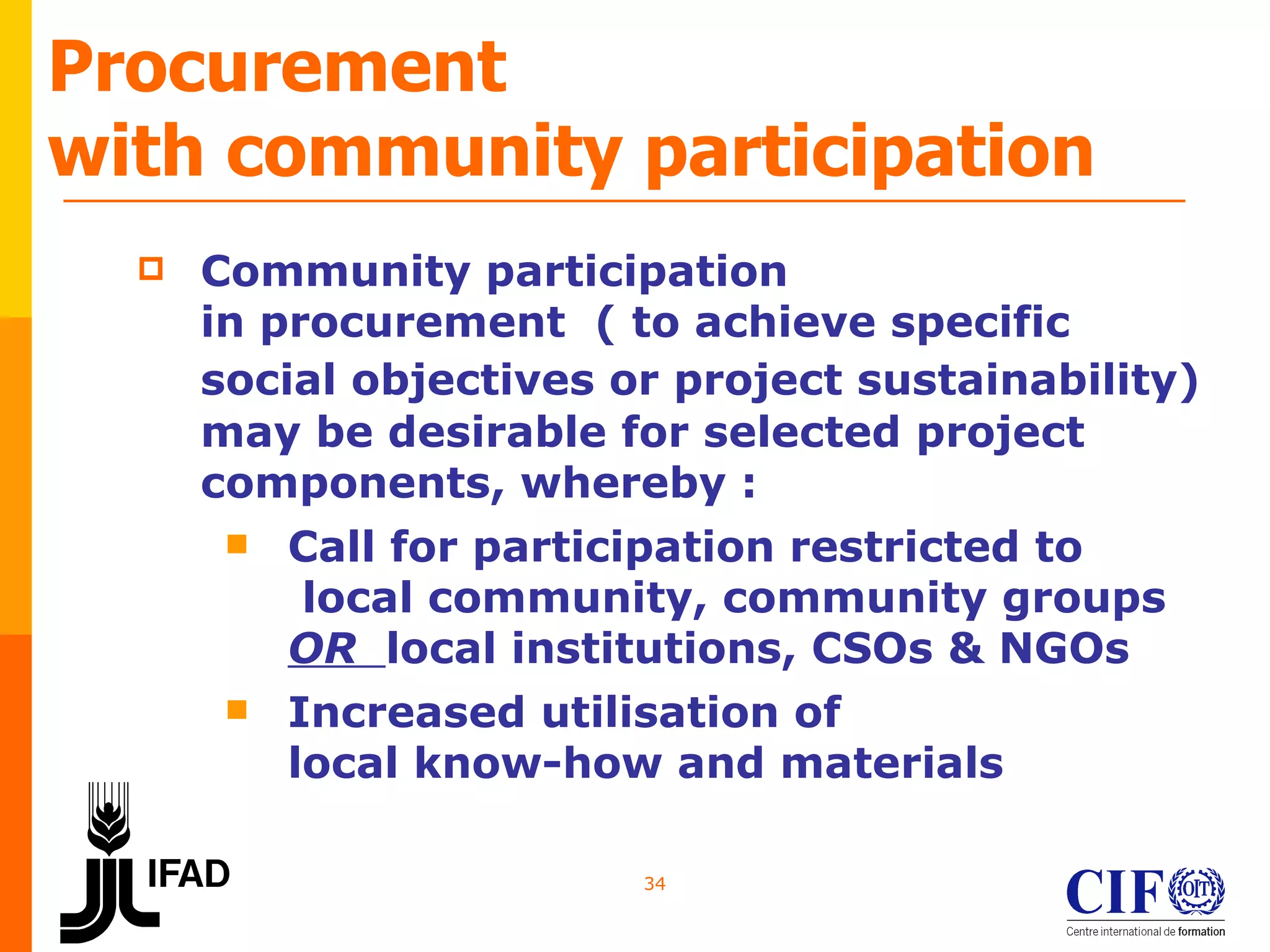 IFAD procurement guidelines | PPT