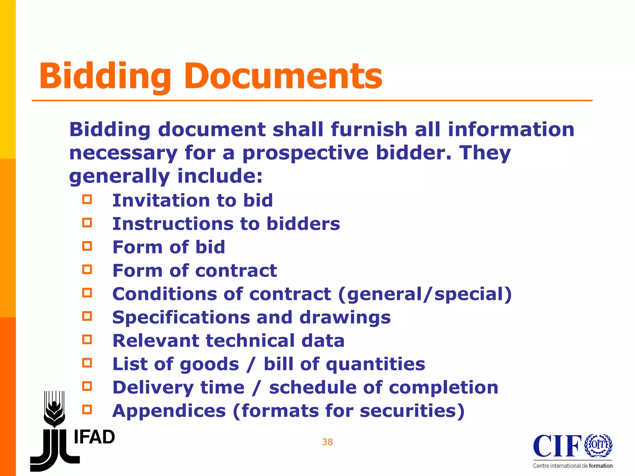 IFAD procurement guidelines | PPT