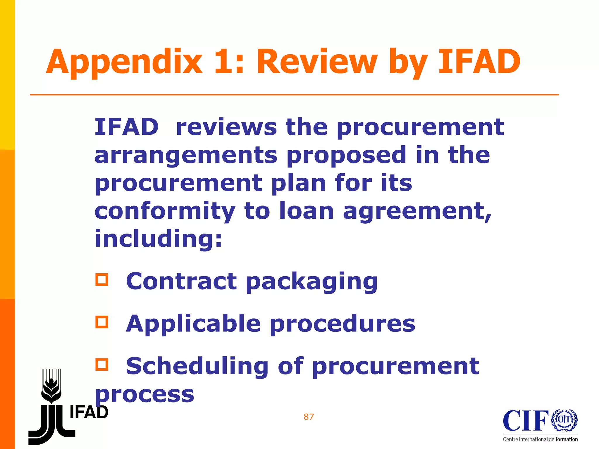 IFAD procurement guidelines | PPT