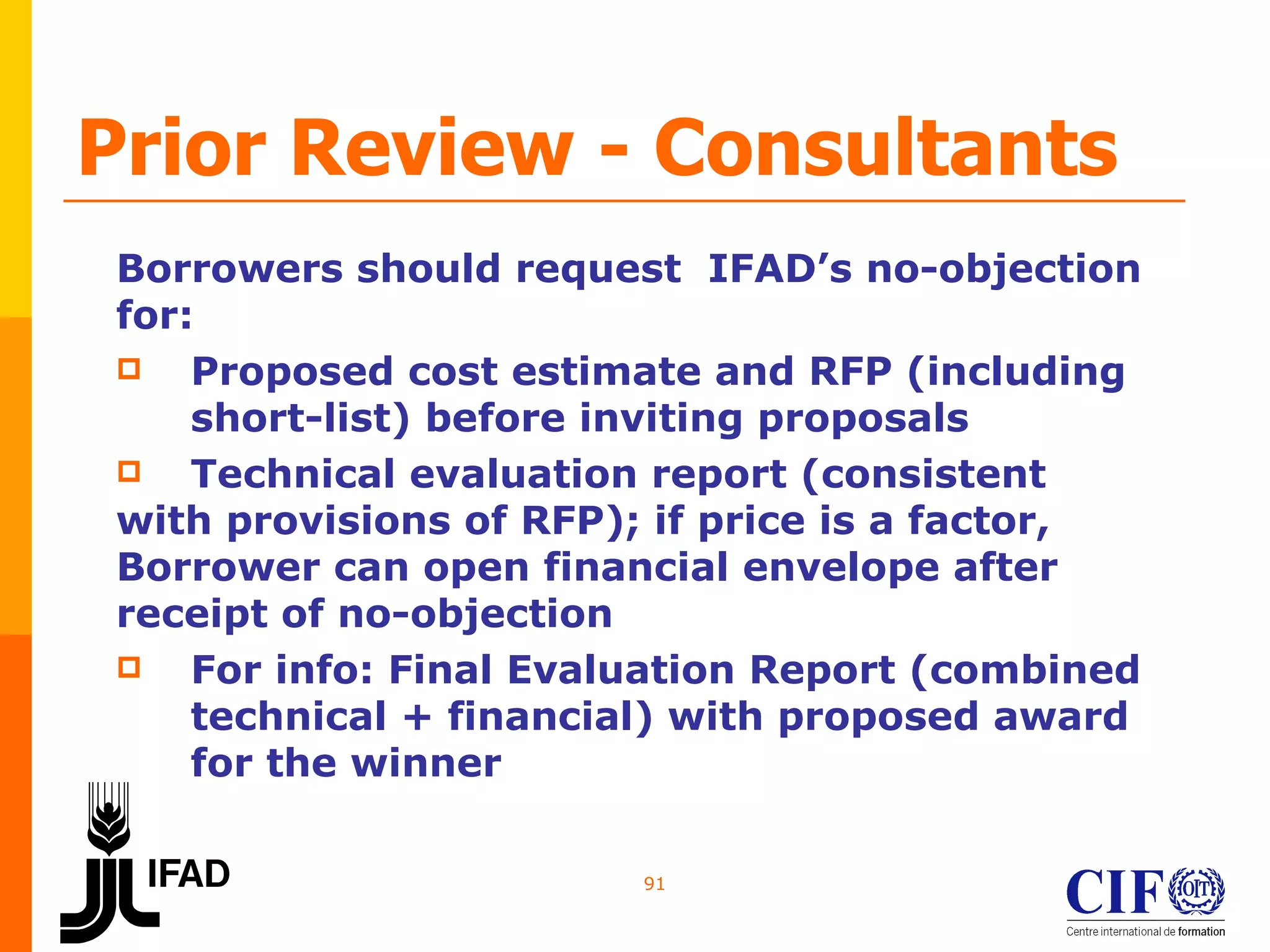 IFAD procurement guidelines | PPT