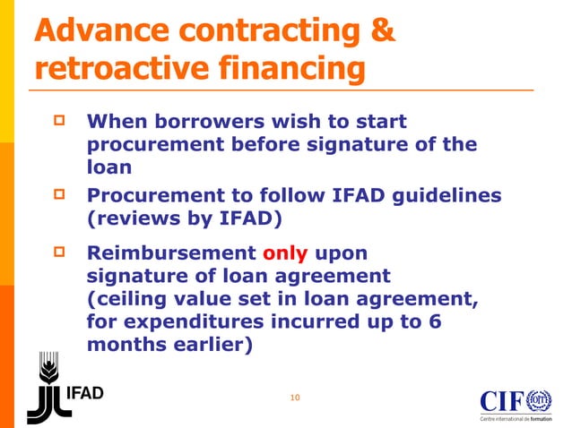 IFAD procurement guidelines | PPT | Business Accounting & Finance ...