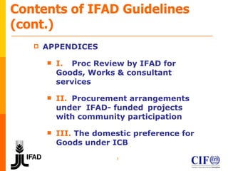 IFAD procurement guidelines | PPT