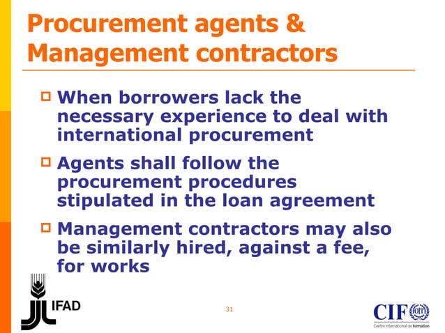 IFAD procurement guidelines | PPT | Business Accounting & Finance ...