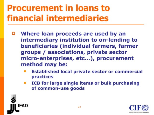 IFAD procurement guidelines | PPT | Business Accounting & Finance ...