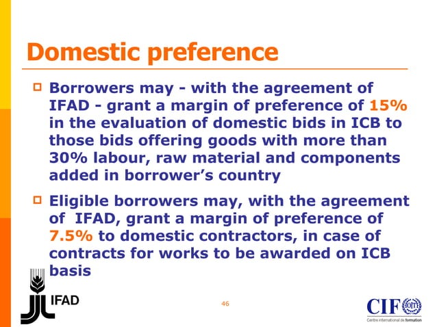 IFAD procurement guidelines | PPT | Business Accounting & Finance ...