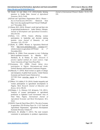 Influence of Culture on Women Farmers’ Participation in Agriculture ...