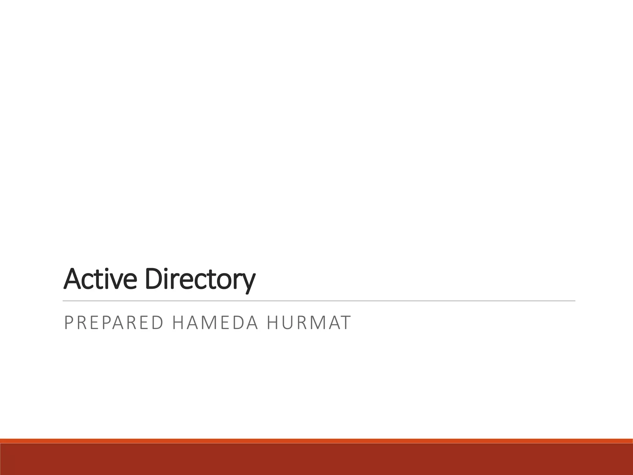 Active Directory | PPTX
